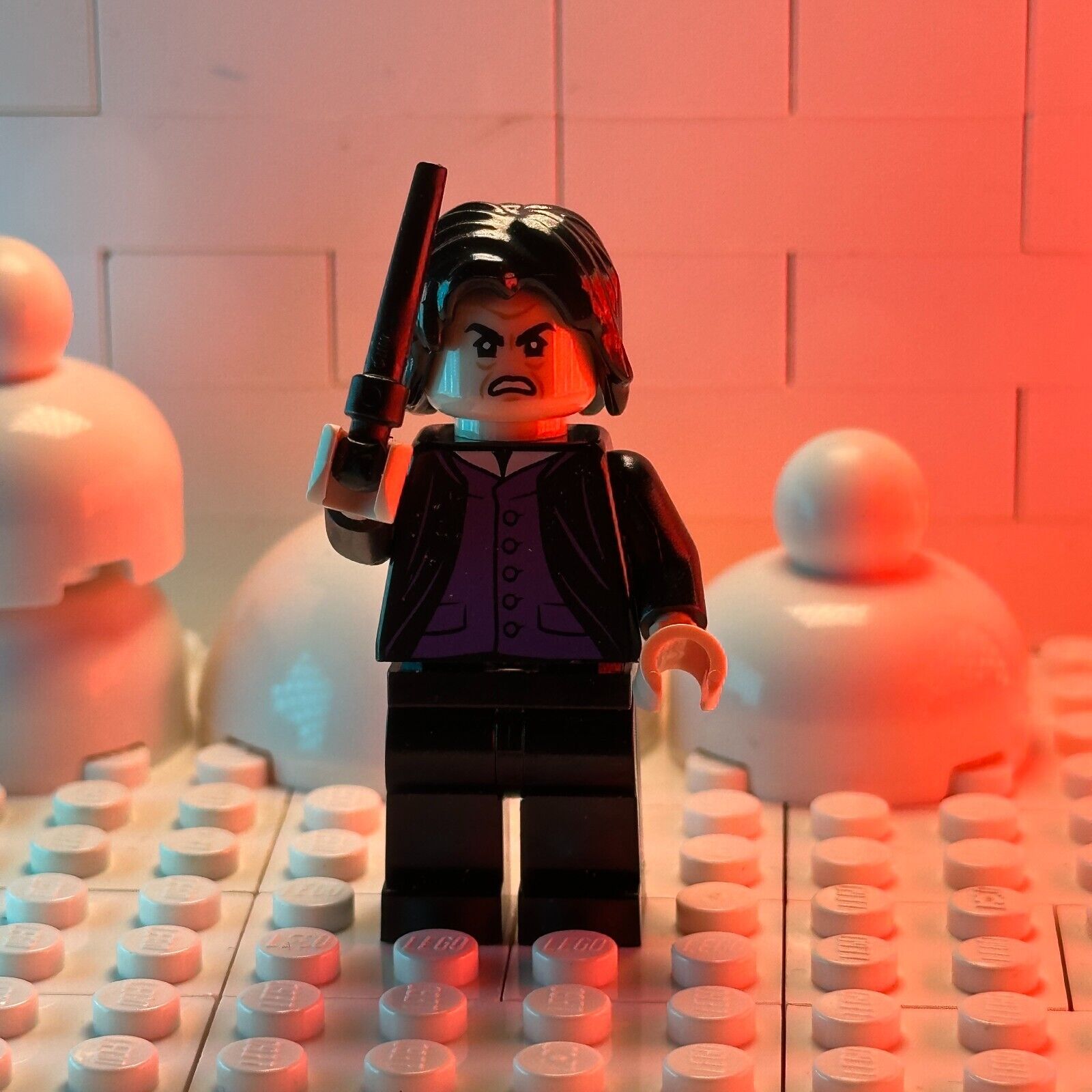 LEGO Harry Potter Minifigure Professor Severus Snape - Dark Purple Ves ...